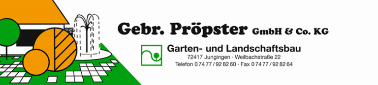 GEBR. PRÖPSTER GMBH & CO. KG – Garten- und Landschaftsbau